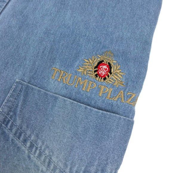 Donald J. Trump | Shirts | Vintage Donald Trump Plaza Denim Style Shirt ...